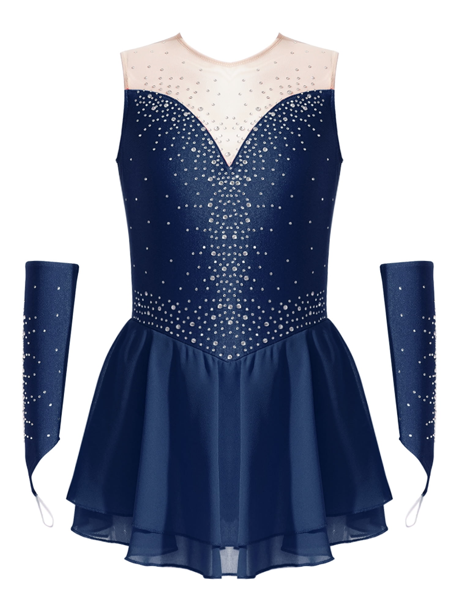 CHICTRY Kids Girls Modern Lyrical Dancewear Patchwork Fancy Skating ...