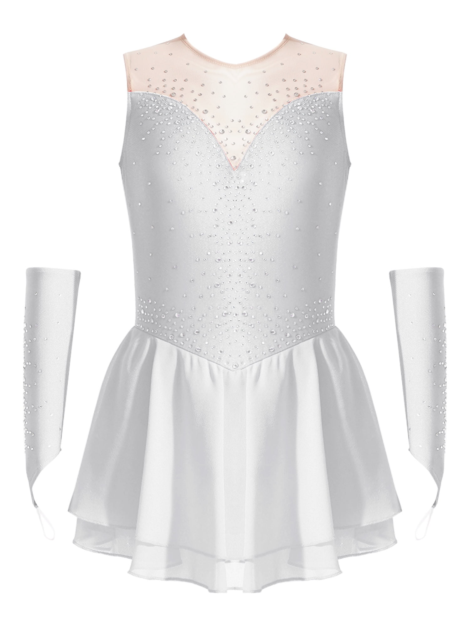 CHICTRY Kids Girls Modern Lyrical Dancewear Patchwork Fancy Skating ...