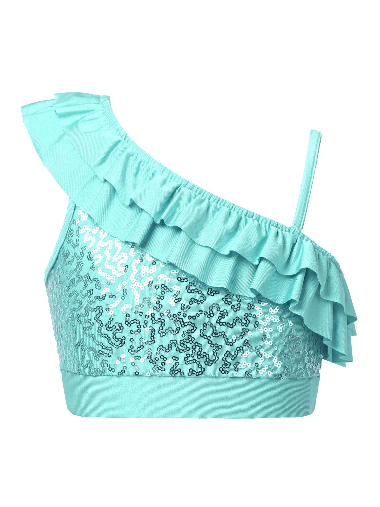 CHICTRY Kids Girls Sequins Crop Top Shiny Metallic Sleeveless Tops for ...