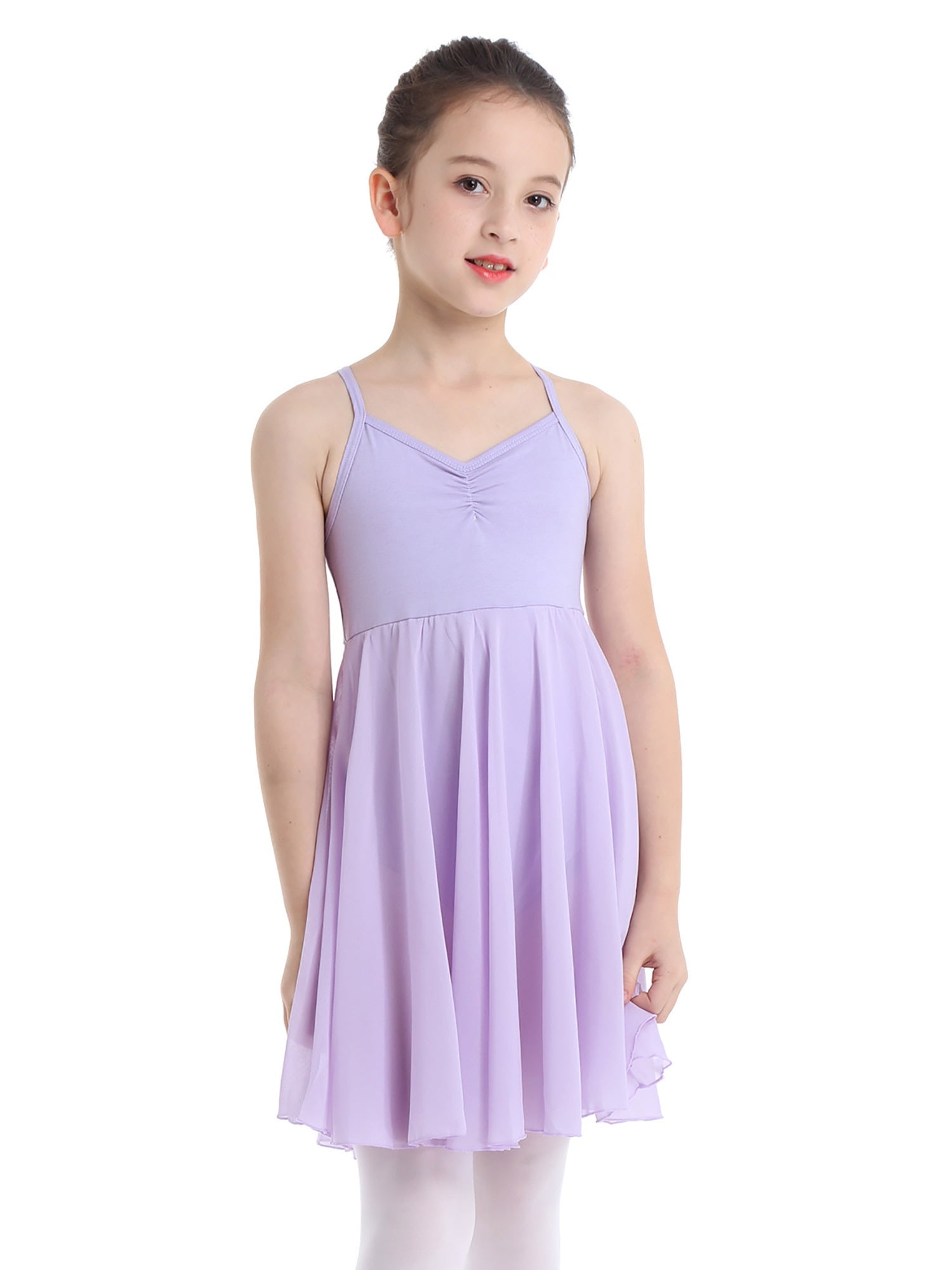 CHICTRY Little Girls Ballet Lyrical Dance Dress Chiffon Gymnastics ...