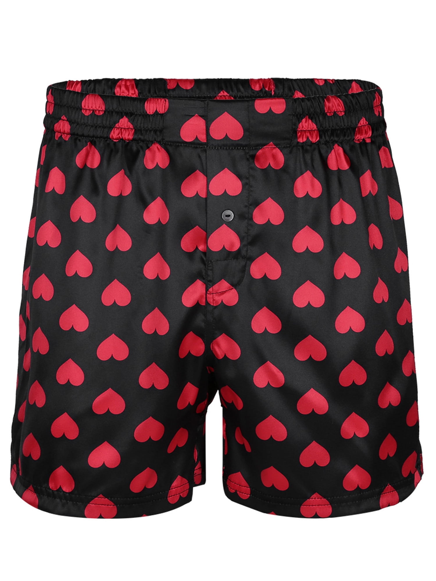 CHICTRY Mens Casual Heart Print Boxer Shorts Classic Loose Sports Short ...