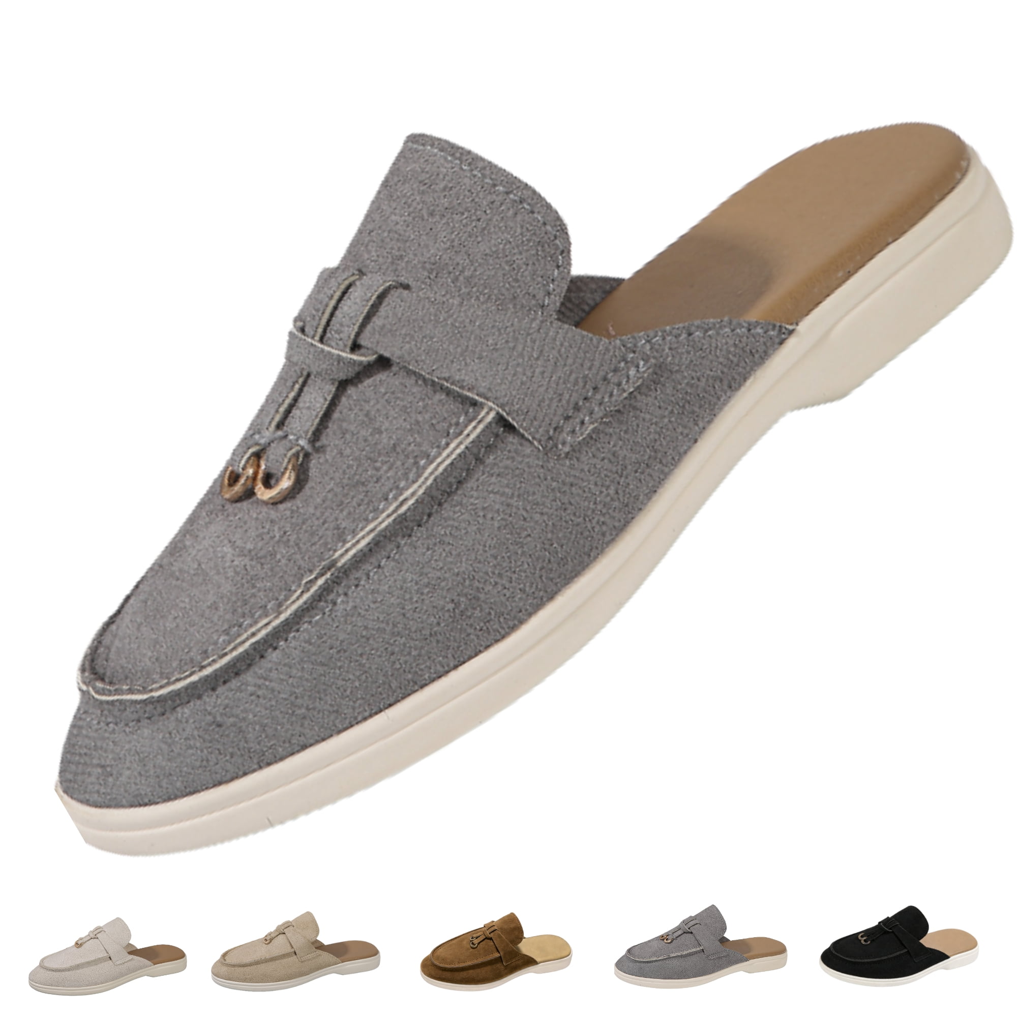 CHICVOMEY Clogs for Women Dressy Mules & Clogs Comfortable Pointed Toe ...