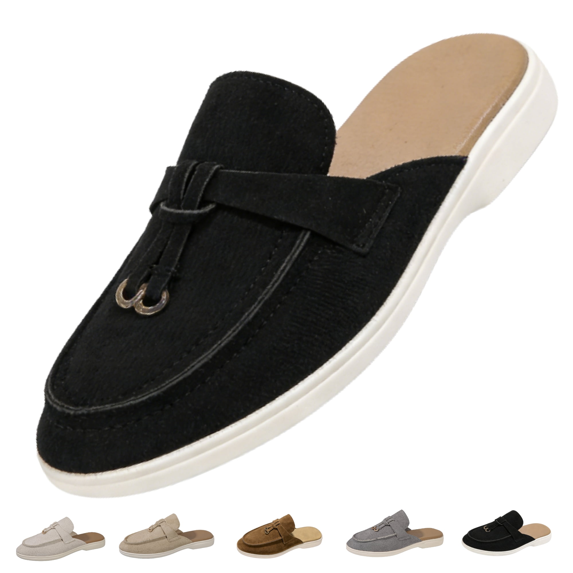CHICVOMEY Clogs for Women Dressy Mules & Clogs Comfortable Pointed Toe ...