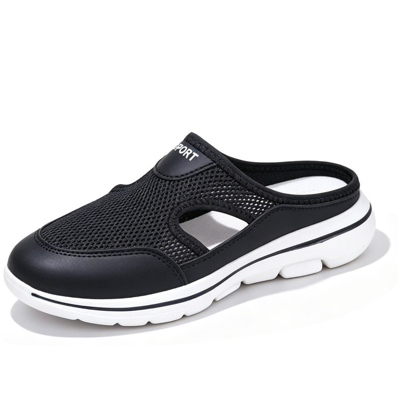 CHICVOMEY Comfort Breathable Mesh Backless Slip On Shoes for Women ...