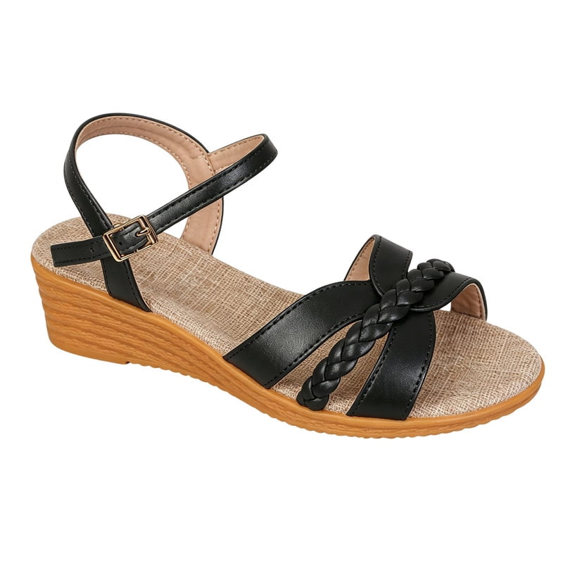 CHICVOMEY Comfort Sandals Women Lightweight Adjustable Buckle Sandals ...