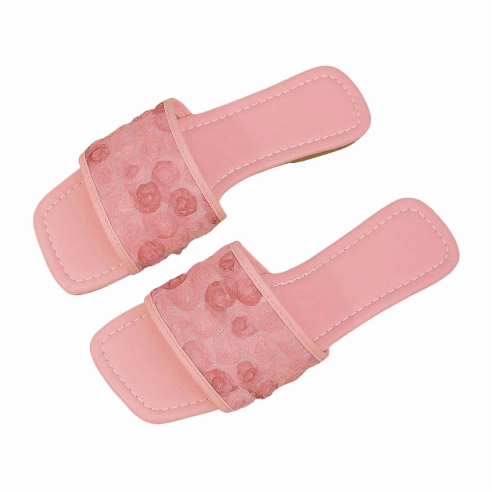 CHICVOMEY Comfort Slippers for Women Lightweight Slip On Flat Slippers ...