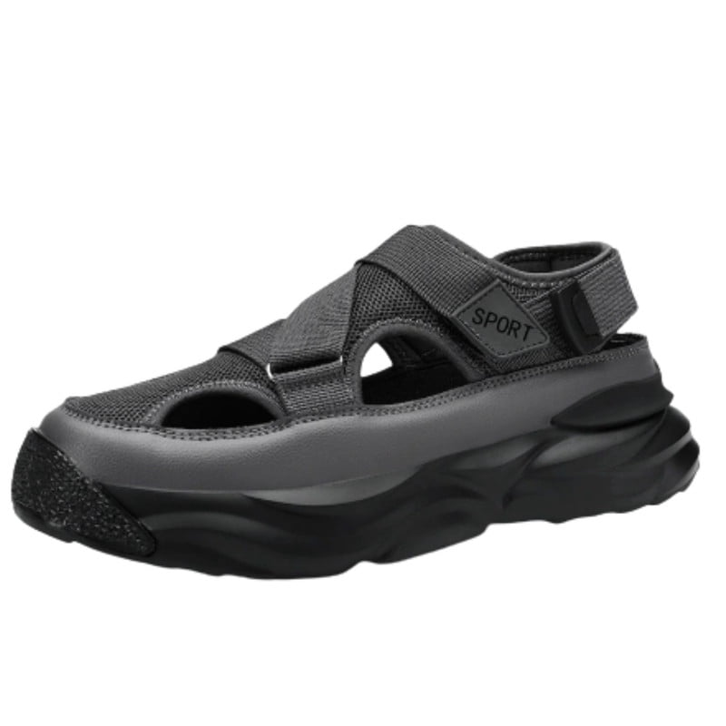 CHICVOMEY Cusual Sandals for Men Velcro Breathable Minimalist ...