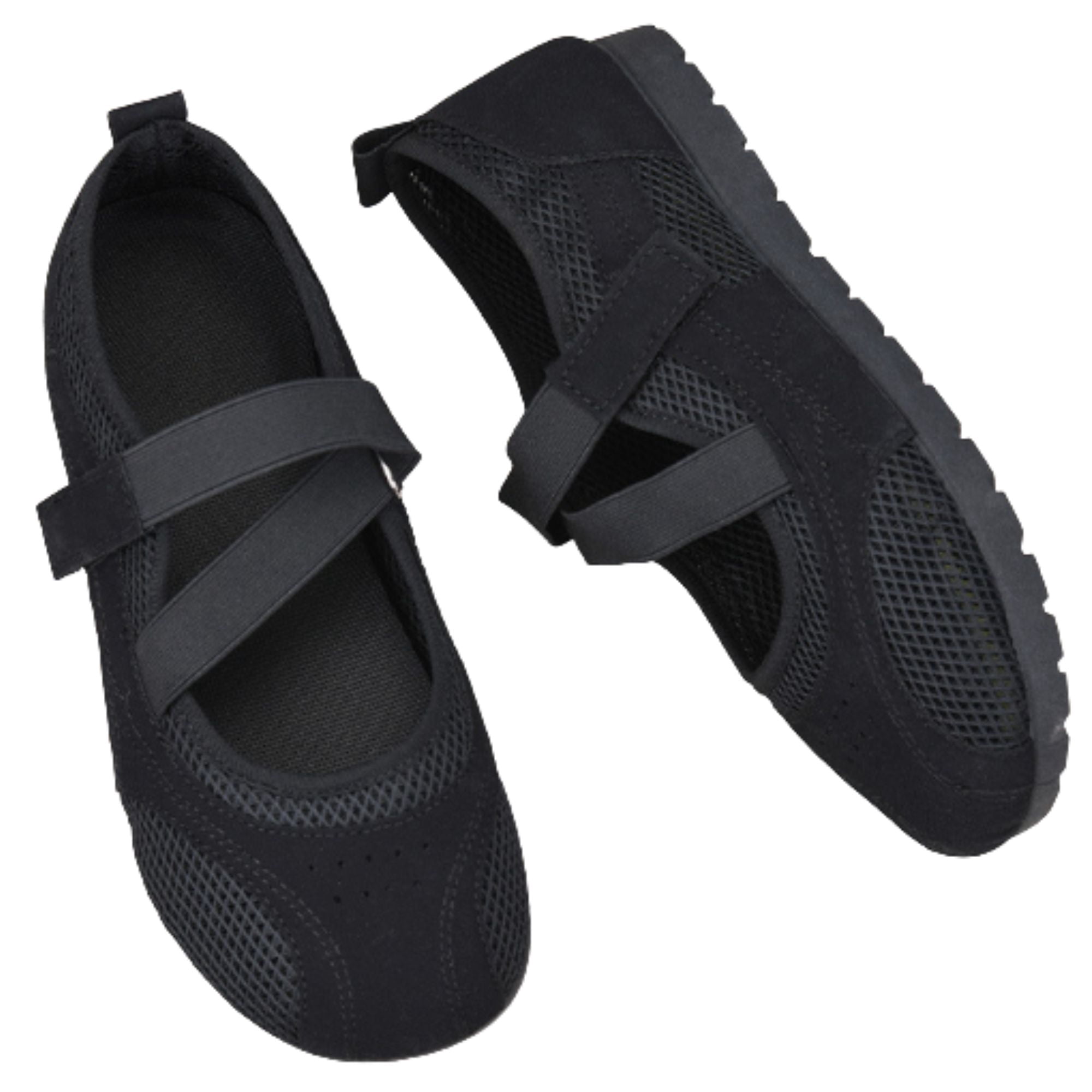CHICVOMEY Flats for Women Breathable Mesh Mary Jane Flats for Women ...