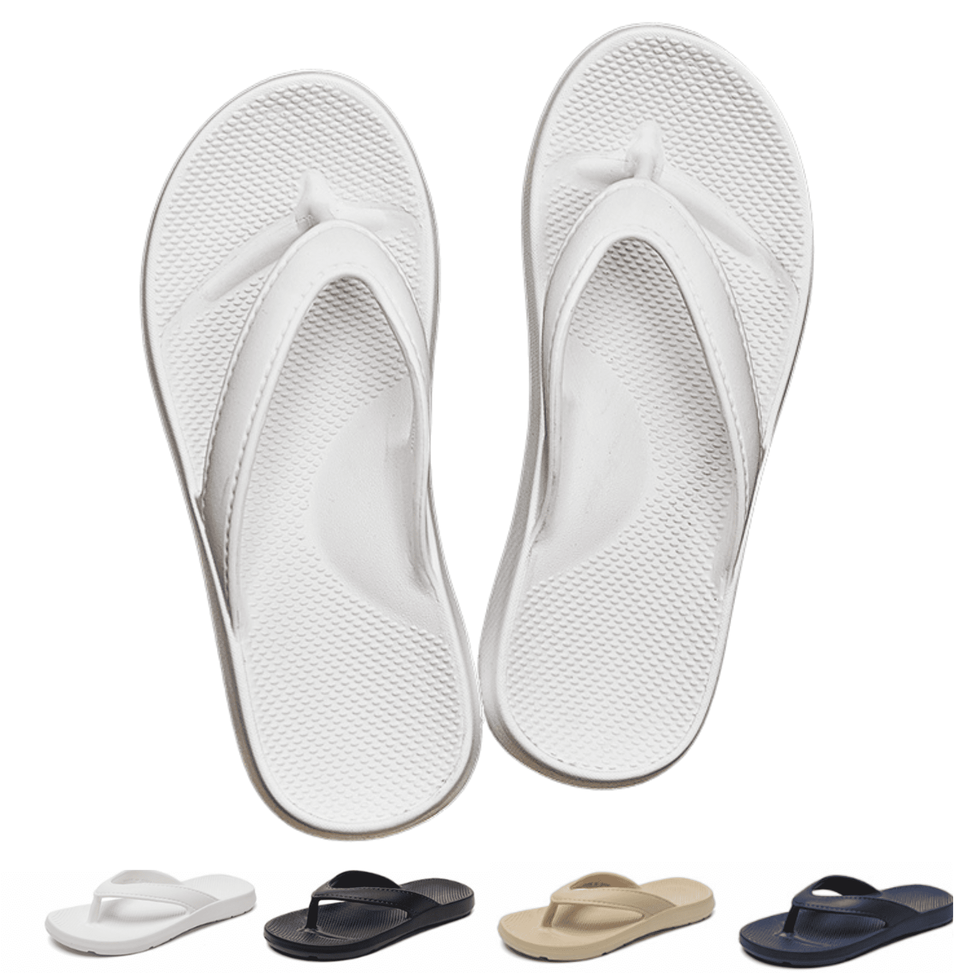 CHICVOMEY Flip Flops for Women Men with Arch Support Unisex Lightweight ...