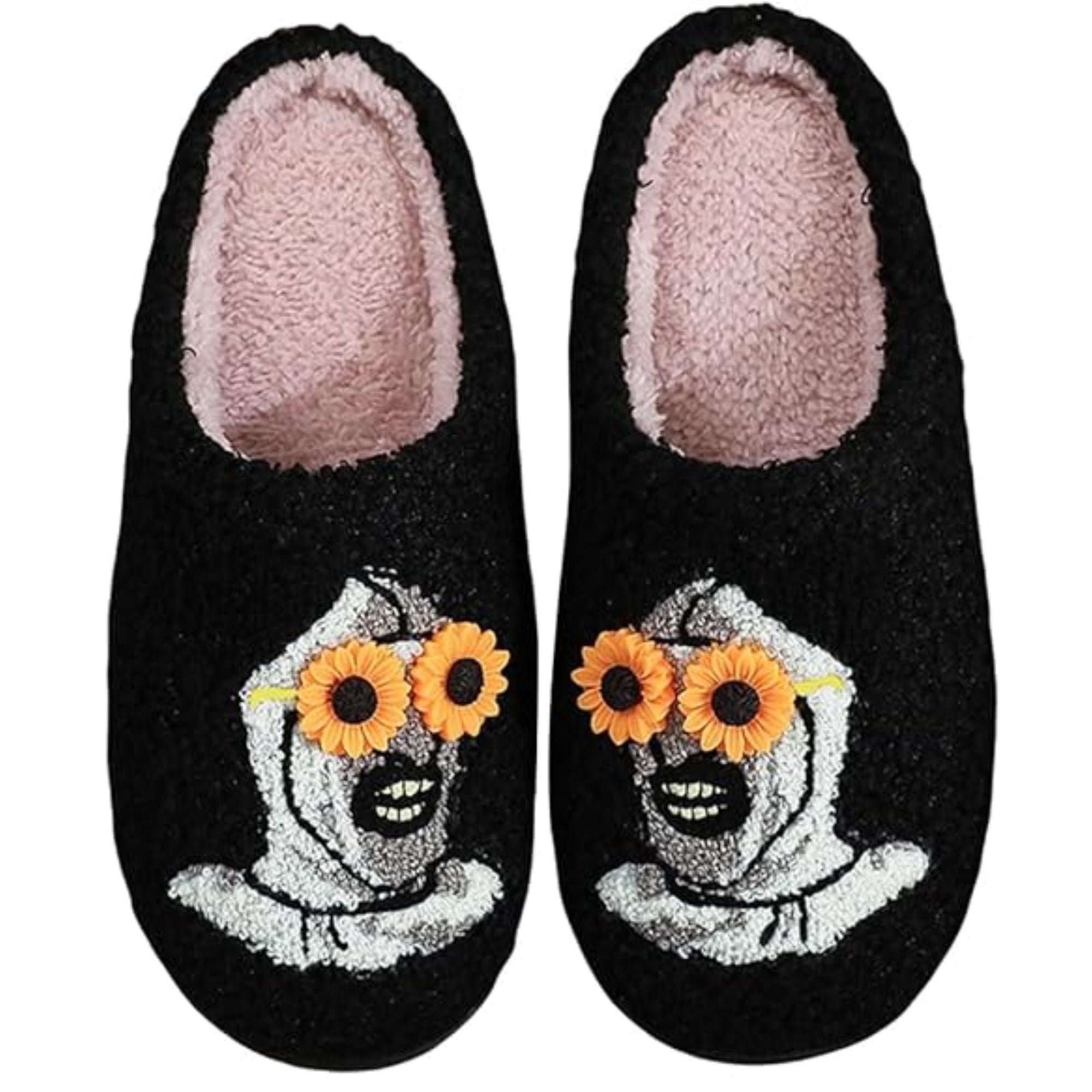 CHICVOMEY Funny Halloween Slippers for Women Men Fuzzy Memory Foam Cute ...