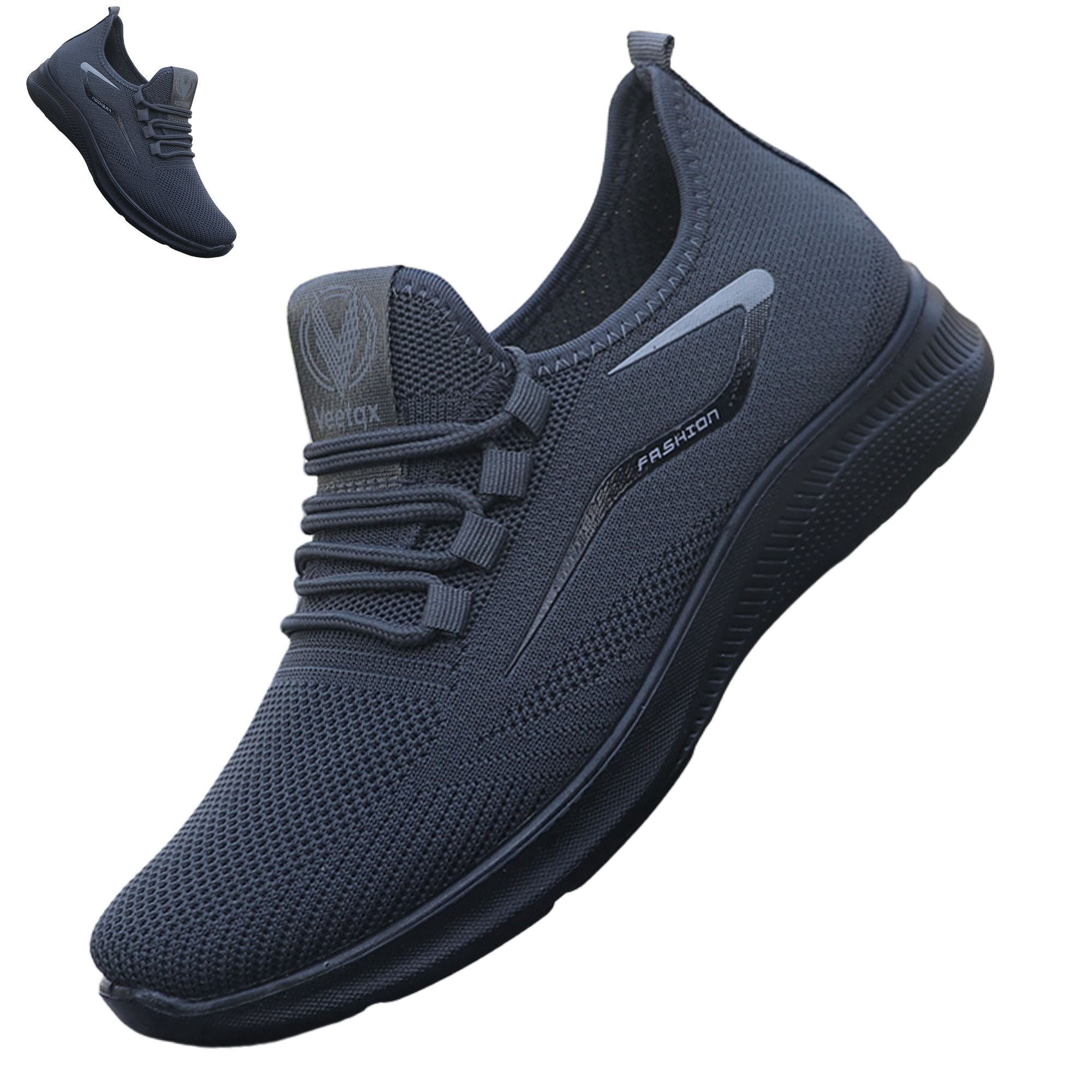 CHICVOMEY Mens Lightweight Running Shoes Breathable Mesh Sneakers Wide ...