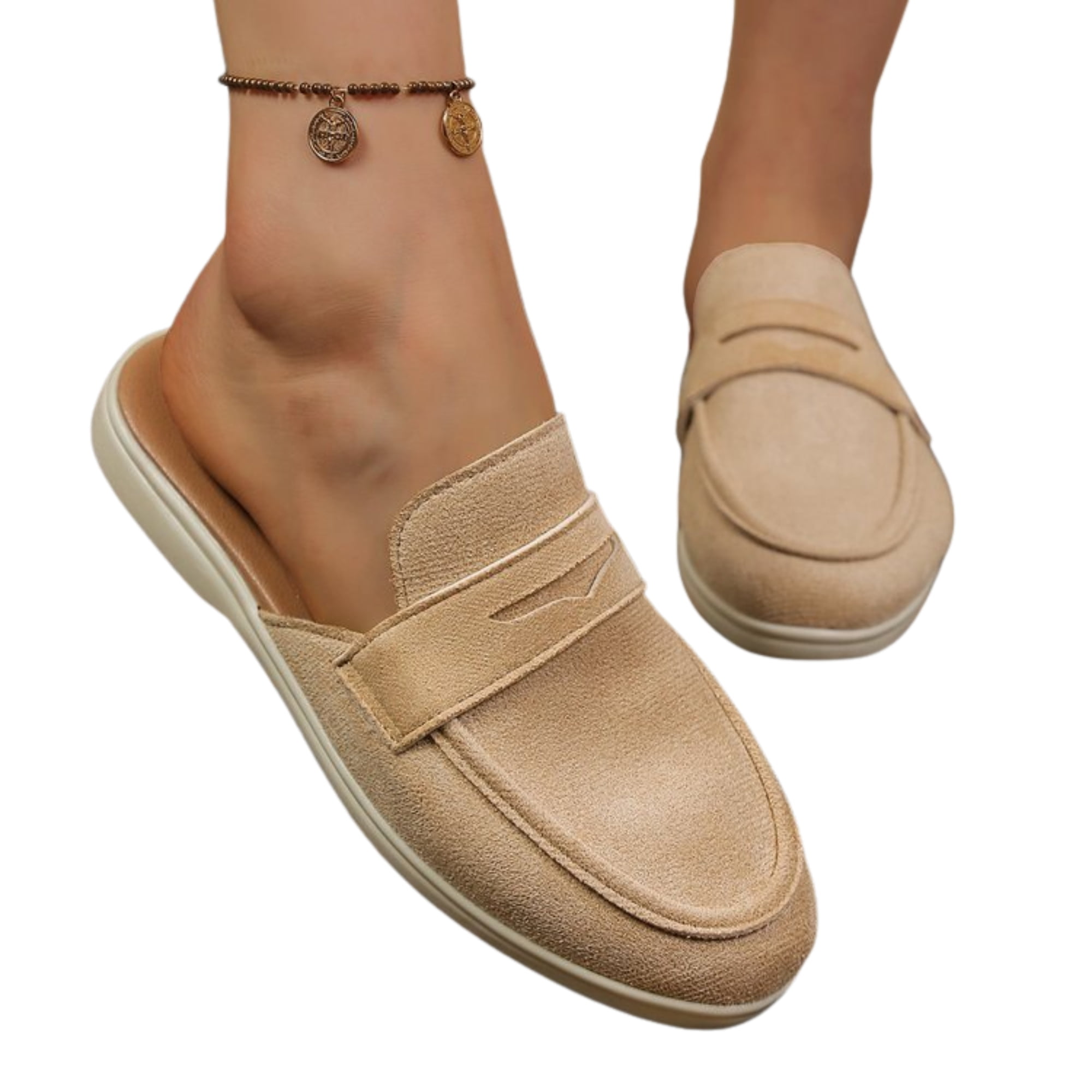 CHICVOMEY Mules & Clogs for Women Leather Womens Slip on Shoes ...