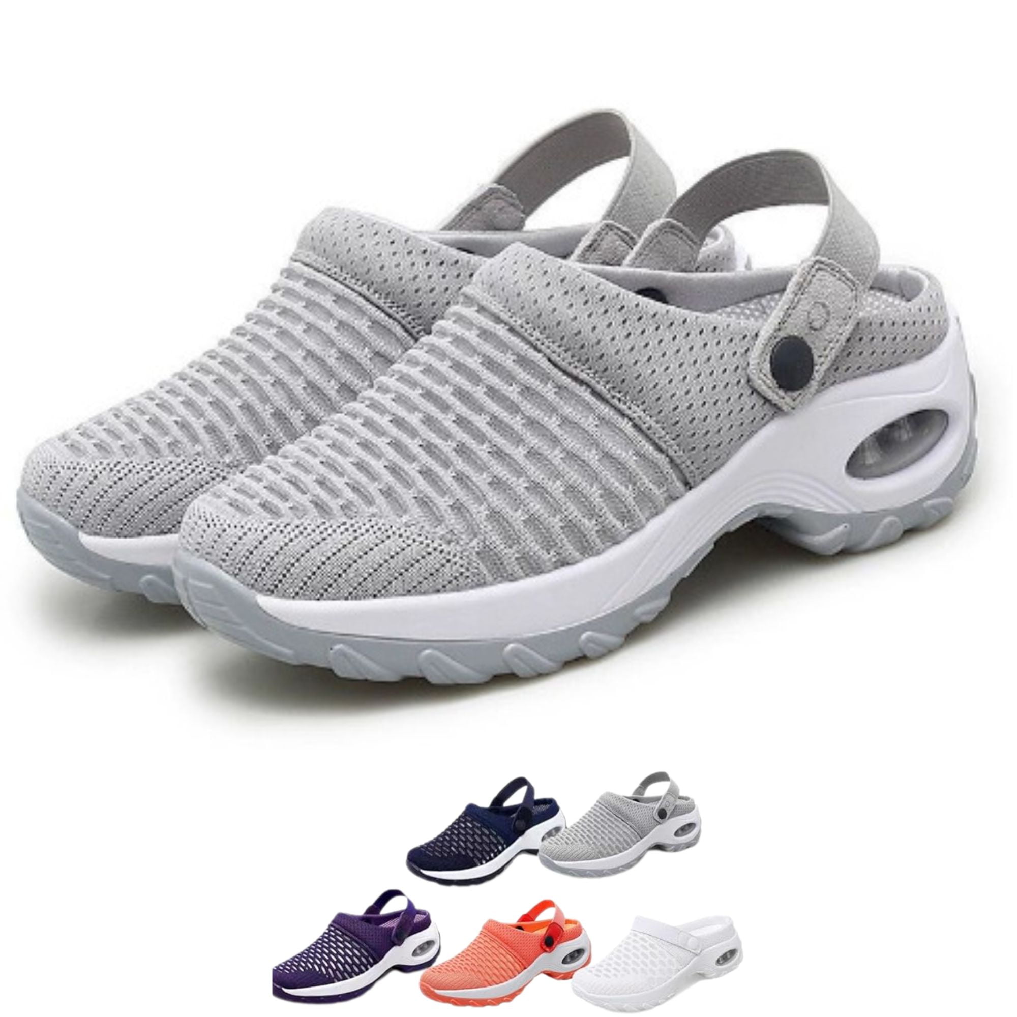 CHICVOMEY Orthopedic Clogs for Women Air Cushion Arch Support Sandals ...