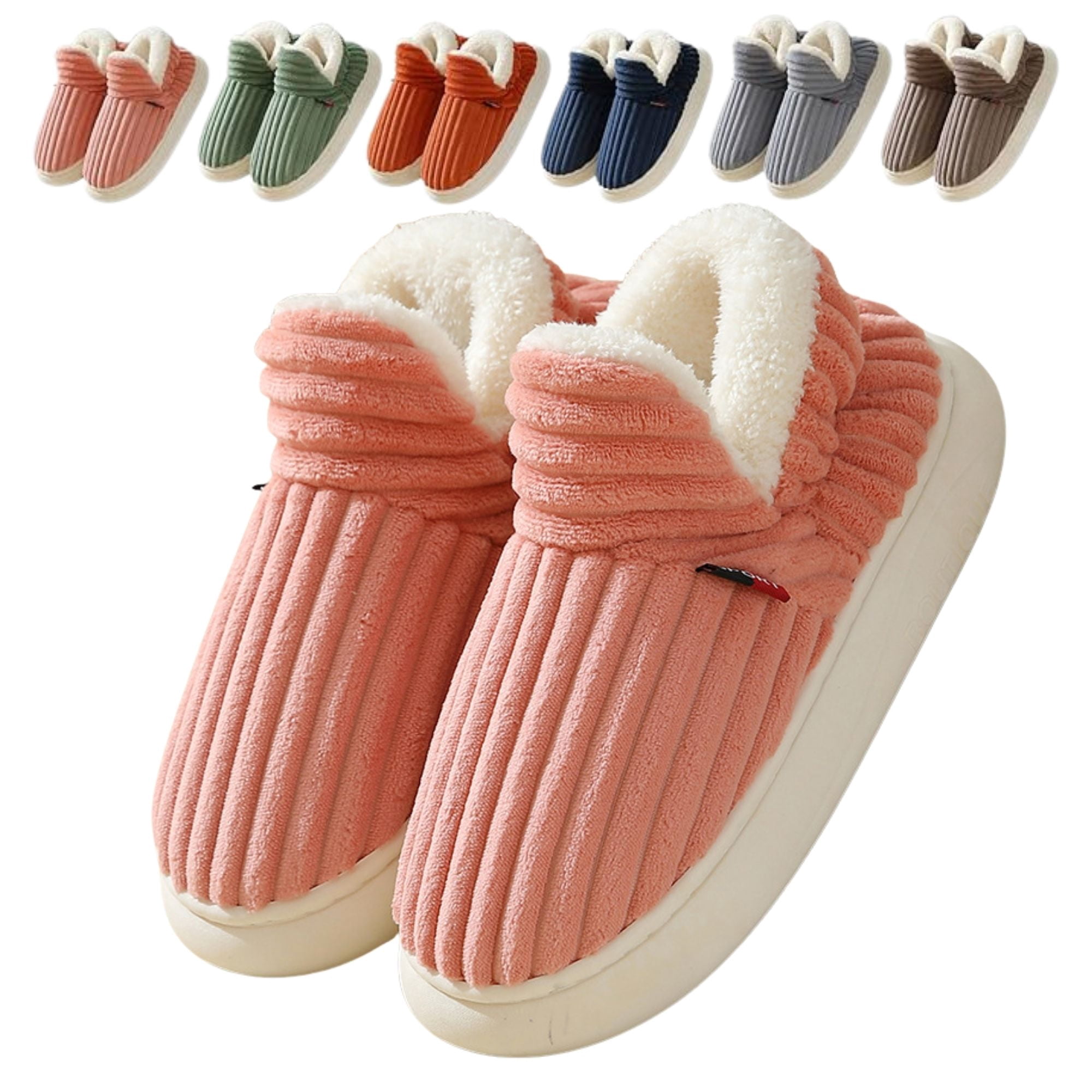 CHICVOMEY Plush Slipper Booties for Women and Men Cloud-Shaped Cozy ...