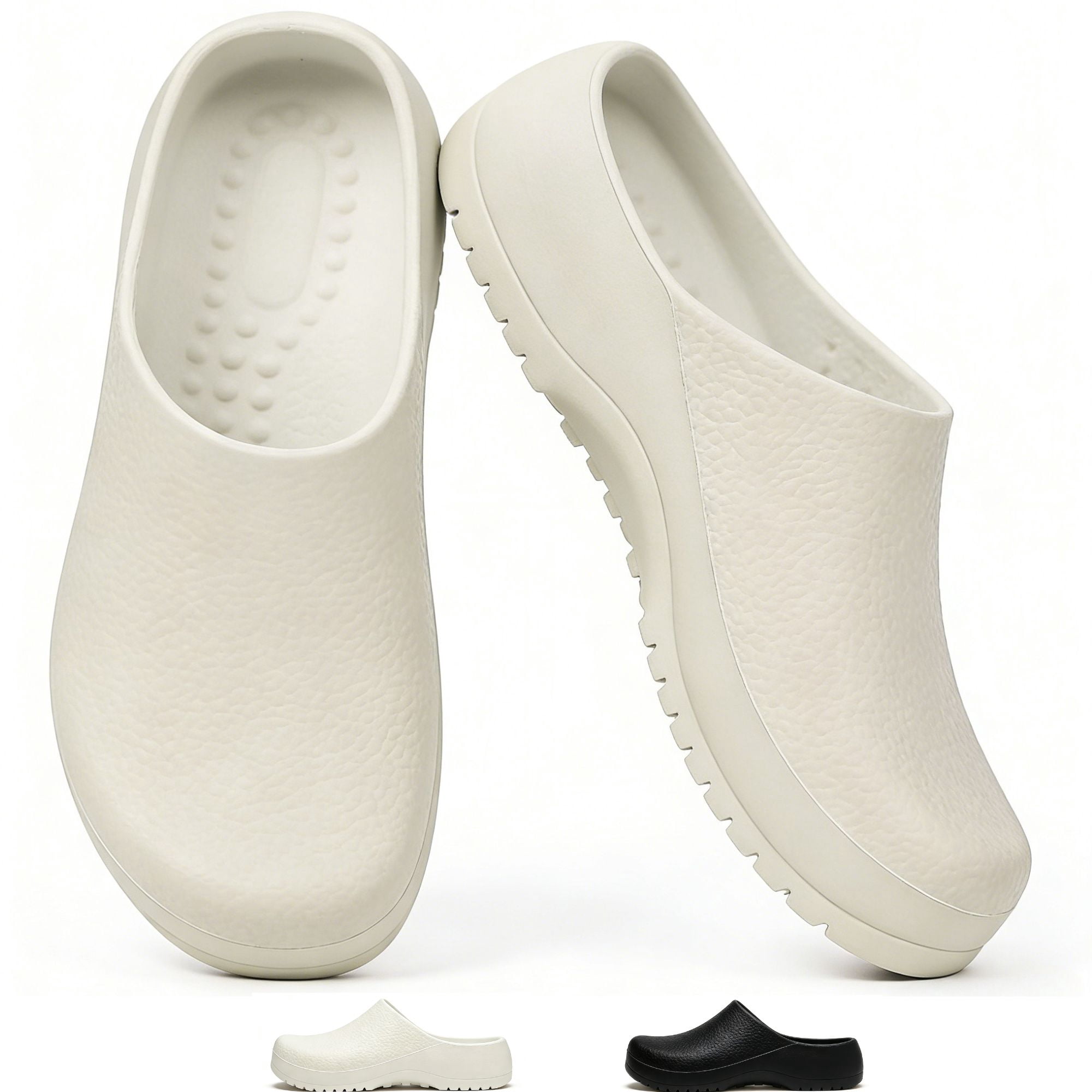 CHICVOMEY Unisex Work Clogs - Non-Slip Waterproof Clogs for Women Men ...