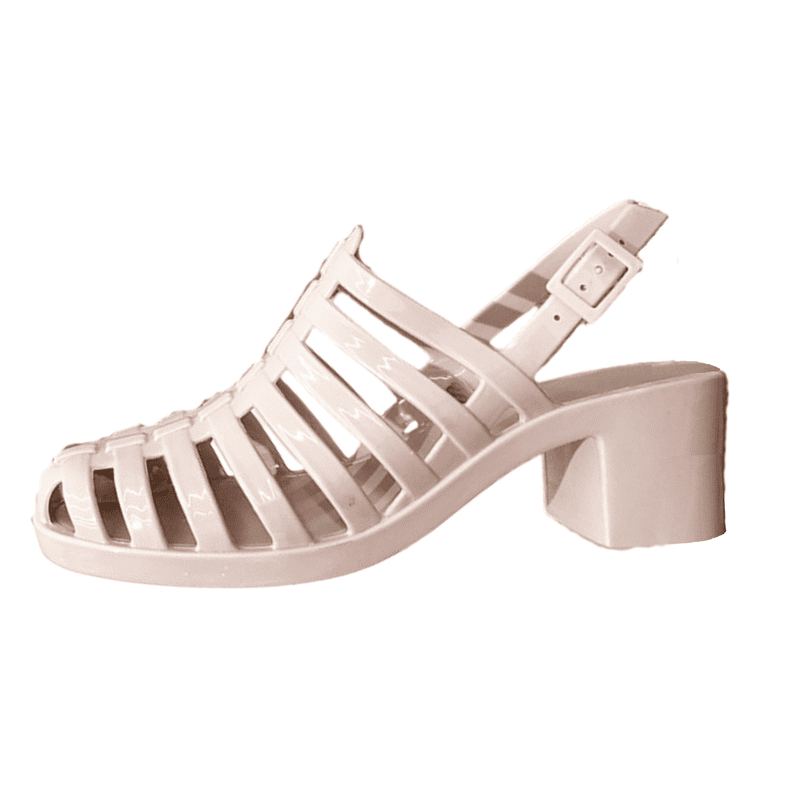 CHICVOMEY Women's Jelly Sandals 2025 Breathable Clear Plastic Roman ...