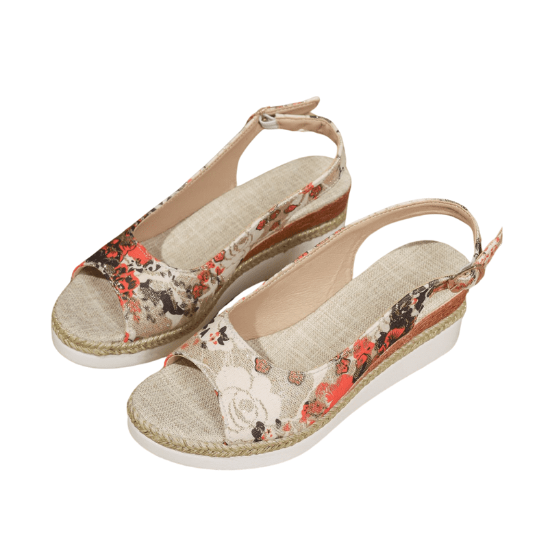 CHICVOMEY Women's Peep Toe Sandals 2025 Comfortable Summer Sandals for ...