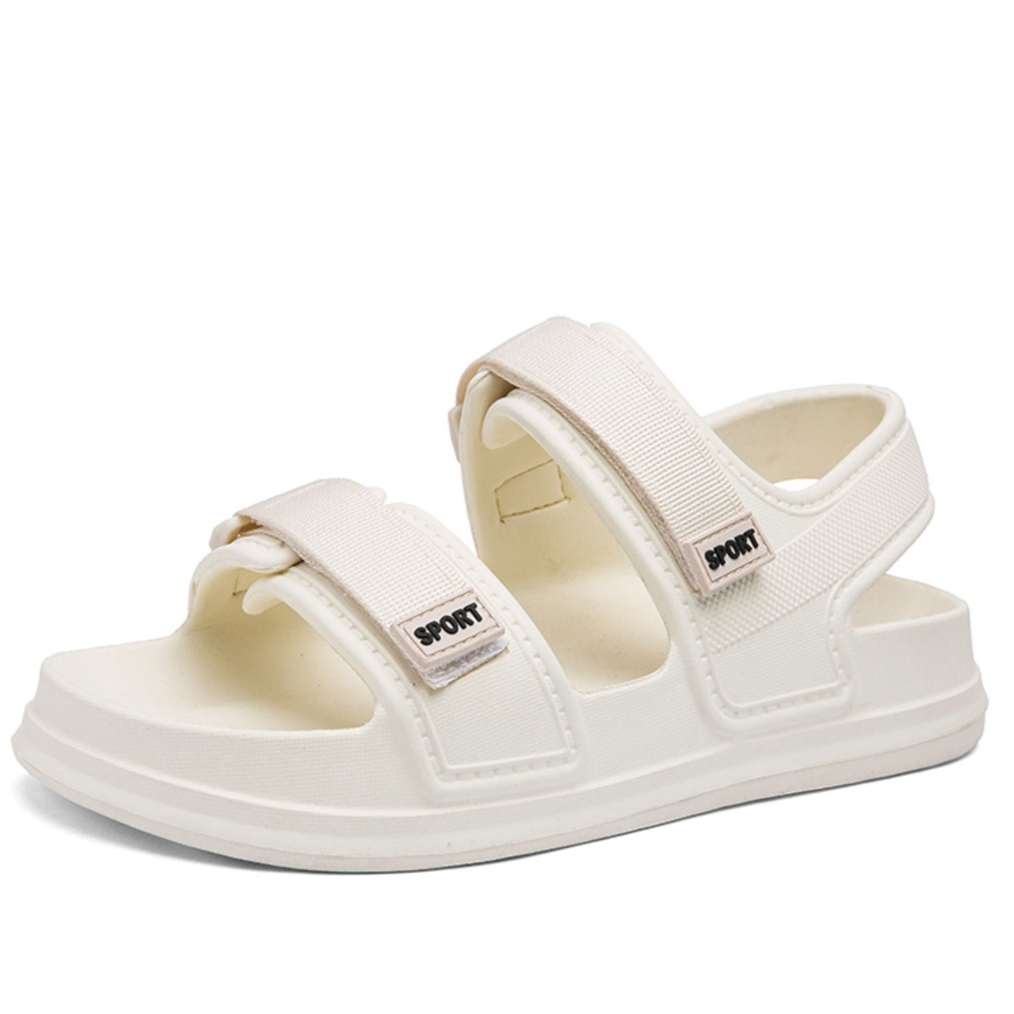 CHICVOMEY Women's Platform Sandals with Velcro Straps Lightweight Slip ...