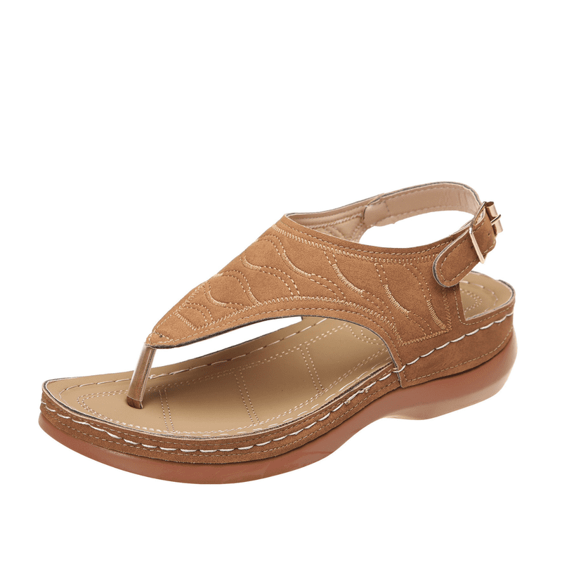 CHICVOMEY Women's Sandals 2025 Comfortable Flip Flops with Adjustable ...