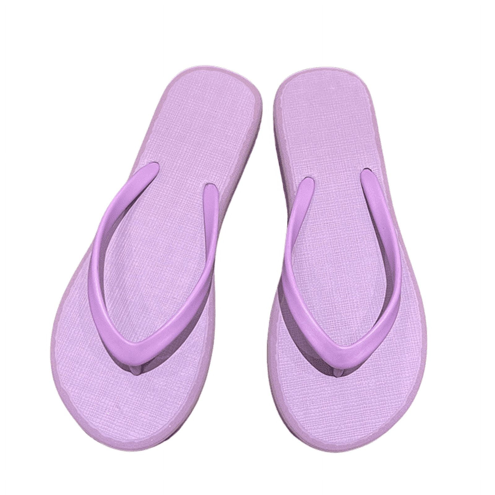 CHICVOMEY Women's Sandals Lightweight Flip Flops for Beach Pool ...