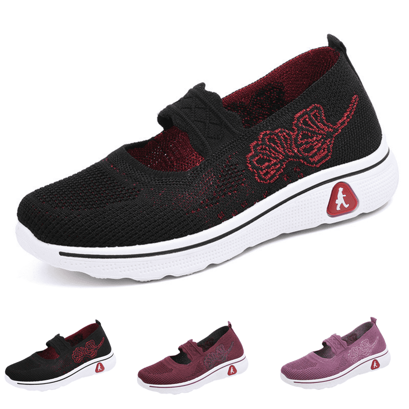CHICVOMEY Women's Walking Shoes Breathable Mesh Sneakers for Women Non ...