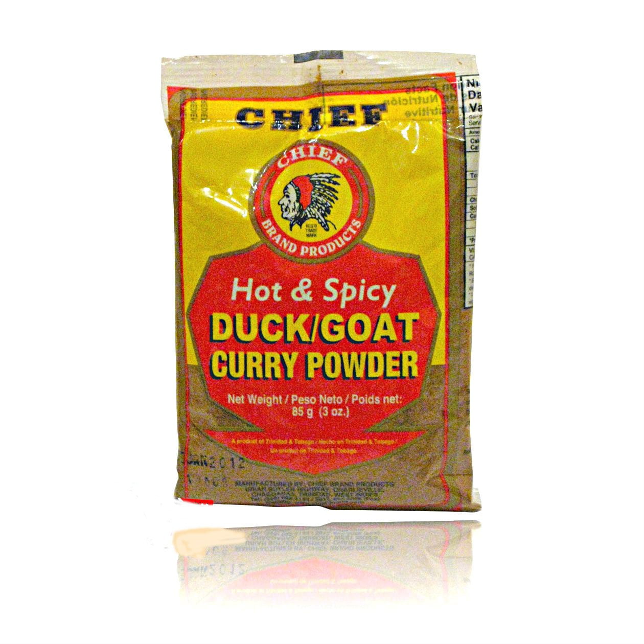 CHIEF HOT & SPICY MZF22 CURRY POWDER, 230g (8 oz), DUCK AND GOAT BLEND ...