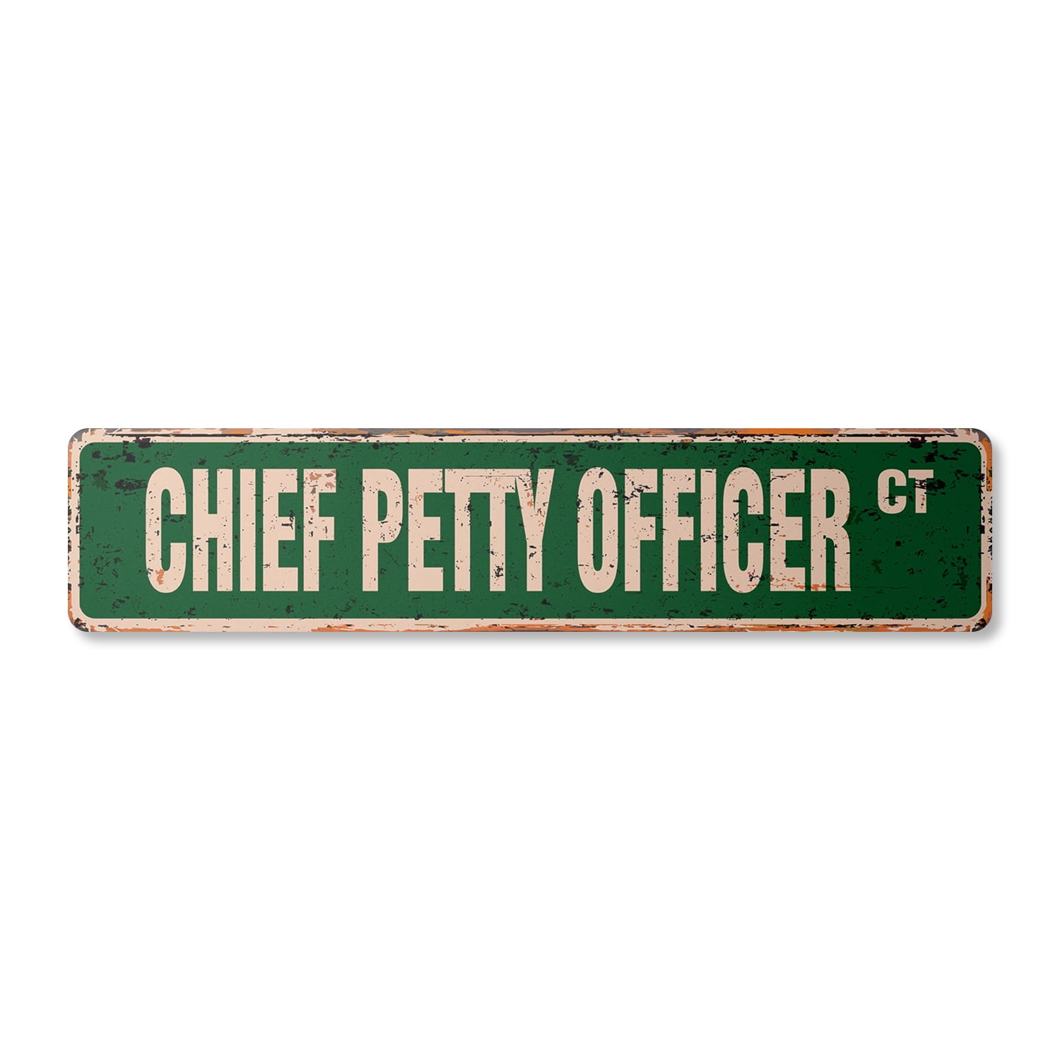 CHIEF PETTY OFFICER Vintage Aluminum Street Sign cpo canadian navy new ...