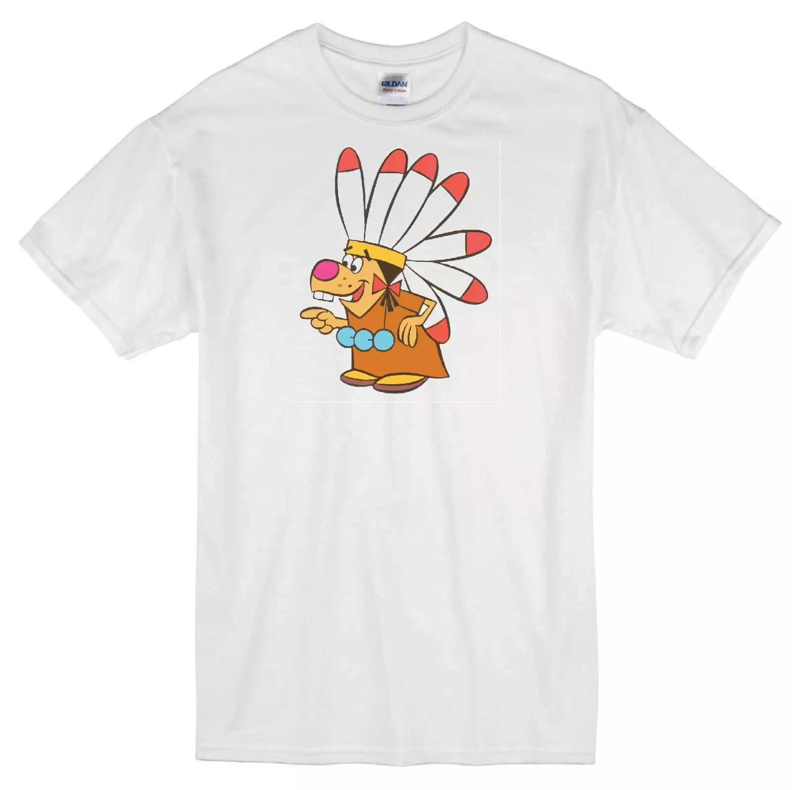 CHIEF RUNNING BOARD GO GO GOPHERS INDIAN CARTOON ANIMATION TV T-SHIRT ...