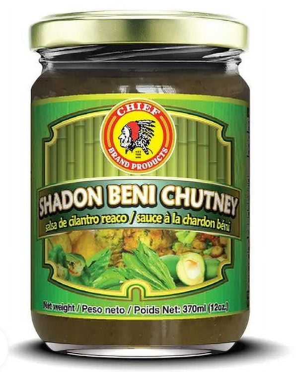 CHIEF SHADON BENI CHUTNEY 12 OZ - SALSA DE CULANTRO - SAUCE AU CHARDON ...