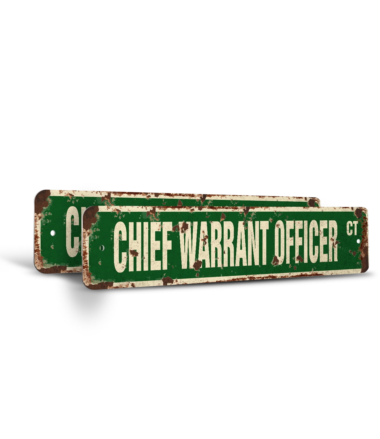 CHIEF WARRANT OFFICER Vintage Style Rustic Street Sign – (2 Pack) US ...