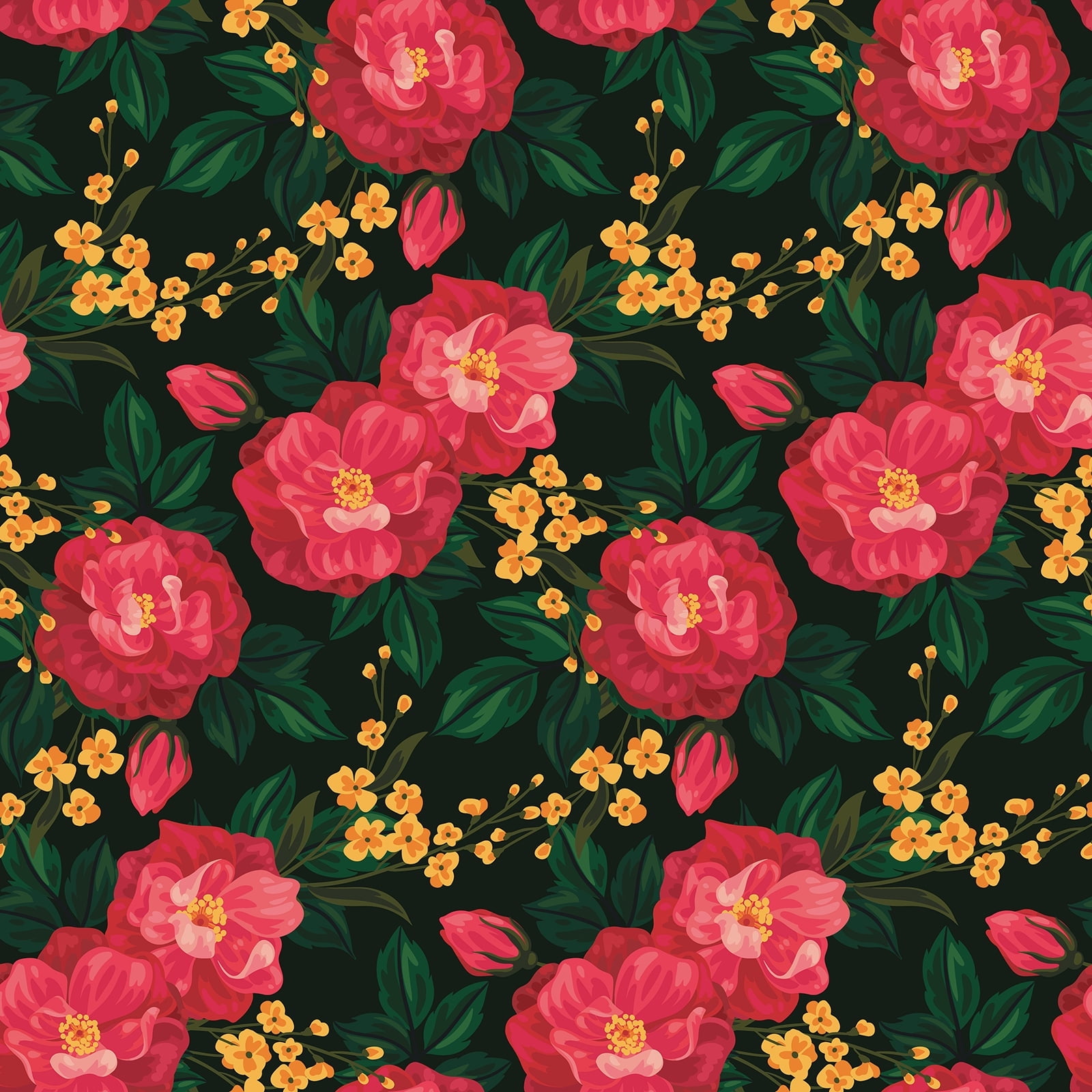 CHIHUT Peel and Stick Flower Wallpaper for Bedroom Self Adhesive Flower ...