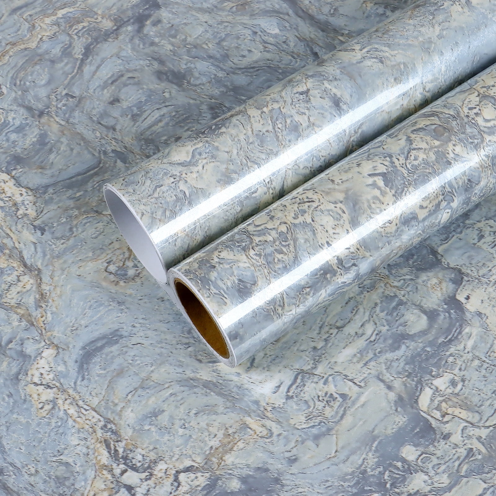 CHIHUT Blue Marble Contact Paper for Countertop Waterproof Peel and ...