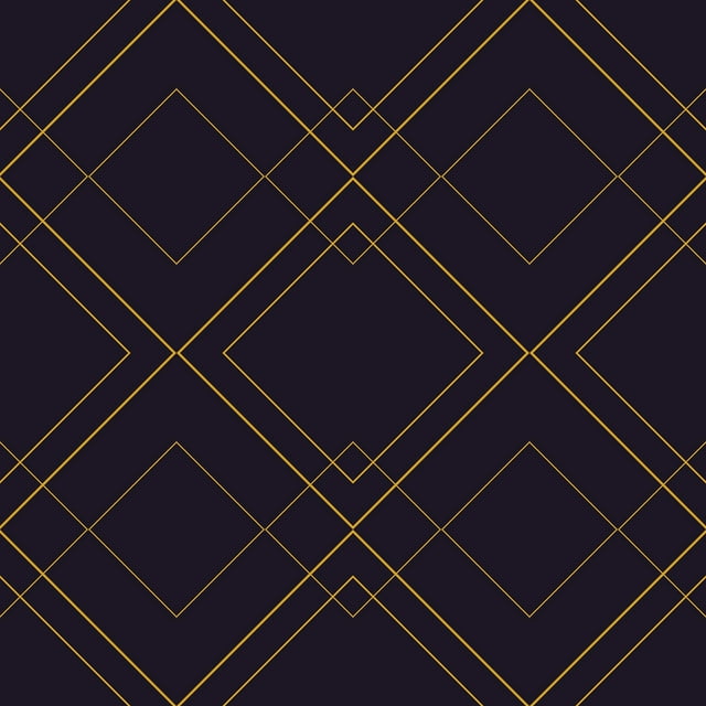 CHIHUT Geometric Peel and Stick Wallpaper Black and Gold Self Adhesive ...