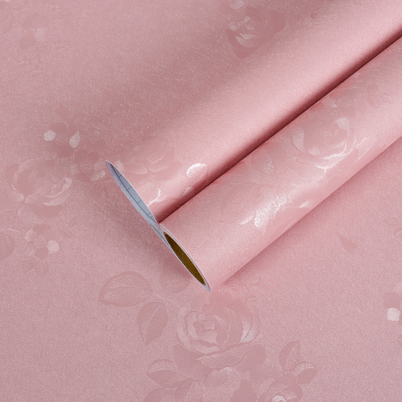 CHIHUT Pink Embossed Flower Contact Paper for Countertop Waterproof ...