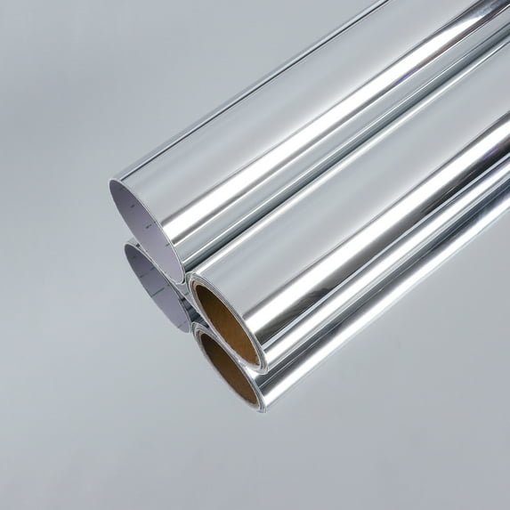 CHIHUT Silver Mirror Peel and Stick Contact Paper for Countertops ...