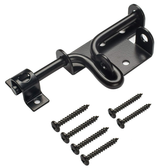 CHIJANE Slide Bolt Gate Latch with Padlock Hole,Heavy Sliding Door Lock ...