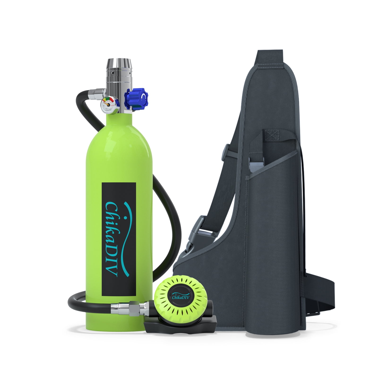 CHIKADIV Mini Scuba Tank with 1L Capacity Portable Scuba Diving Tank ...