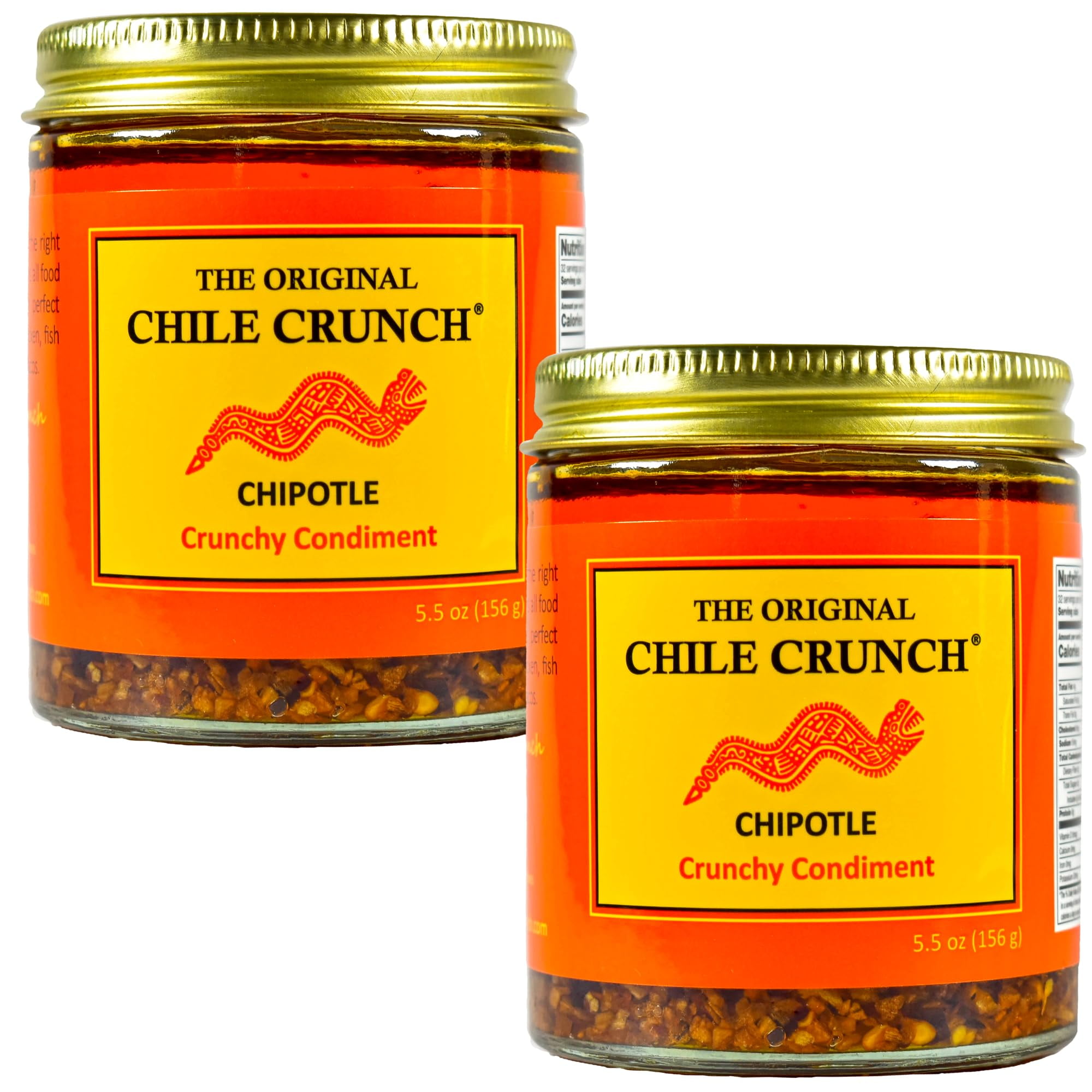 CHILE CRUNCH, A Crunchy All Natural Spicy Condiment, CHIPOTLE 2 Pack ...