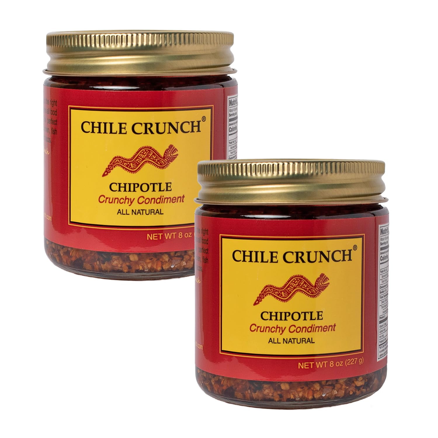 CHILE CRUNCH, A Crunchy All Natural Spicy Condiment, CHIPOTLE 2 Pack ...