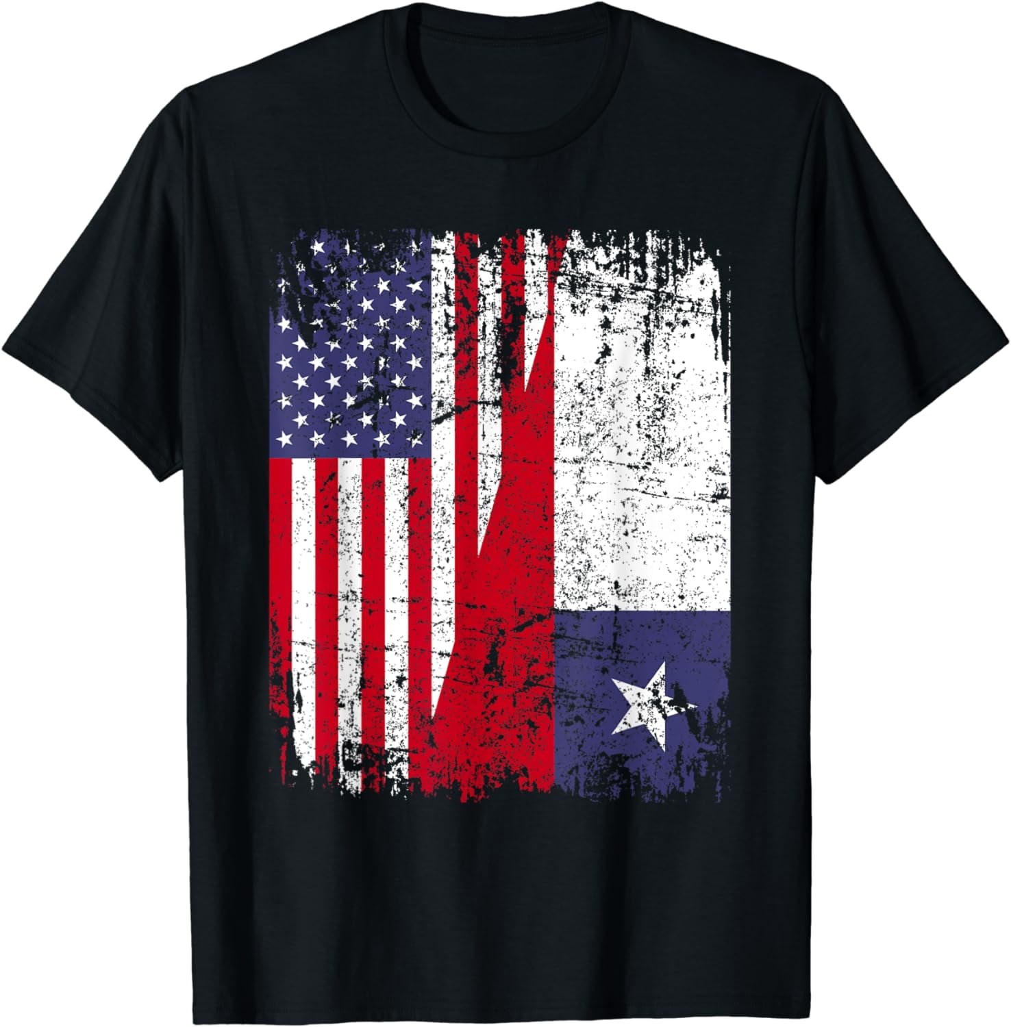 CHILEAN ROOTS | Half American Flag | USA CHILE FLAG T-Shirt - Walmart.com