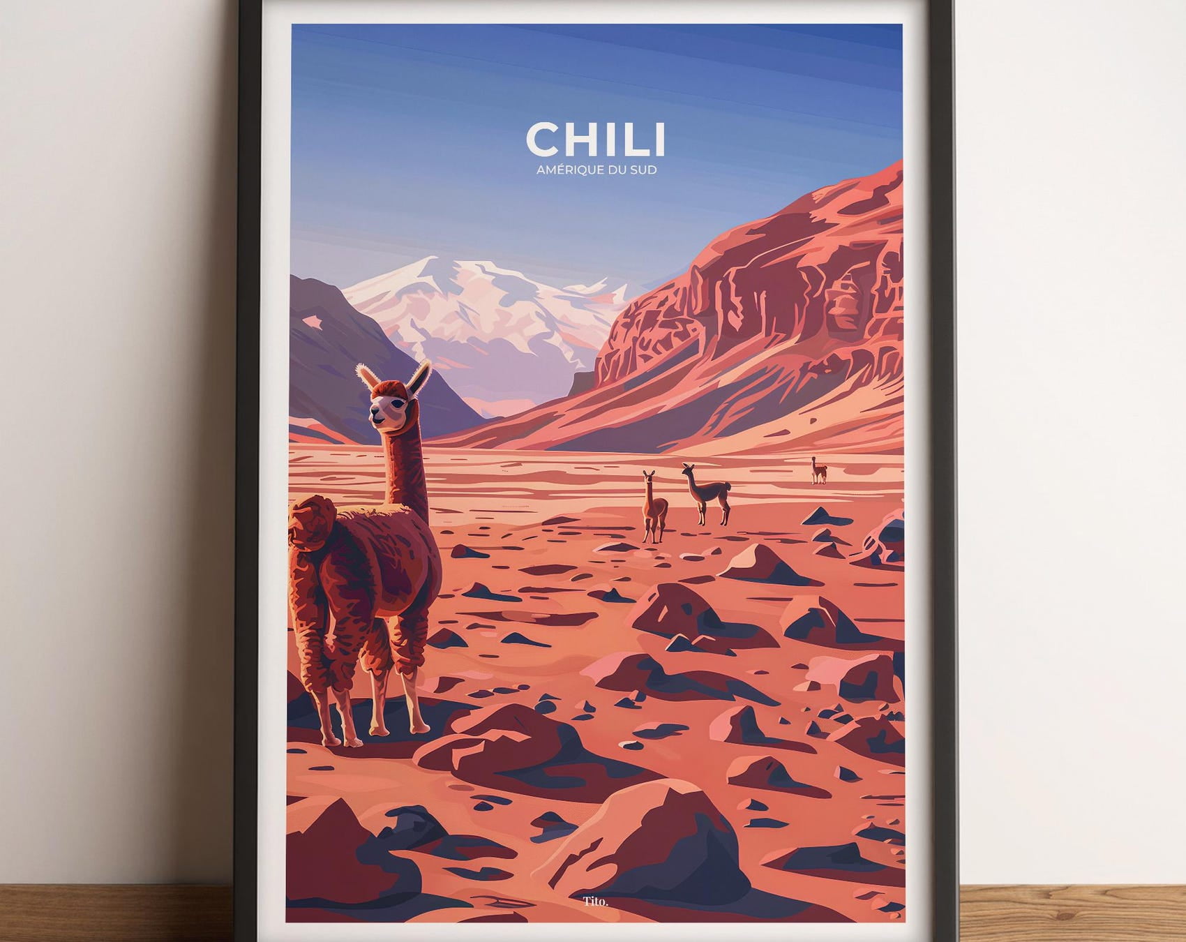 CHILI Poster Chile Travel Poster Chile Art Print Chile Poster Chile in ...
