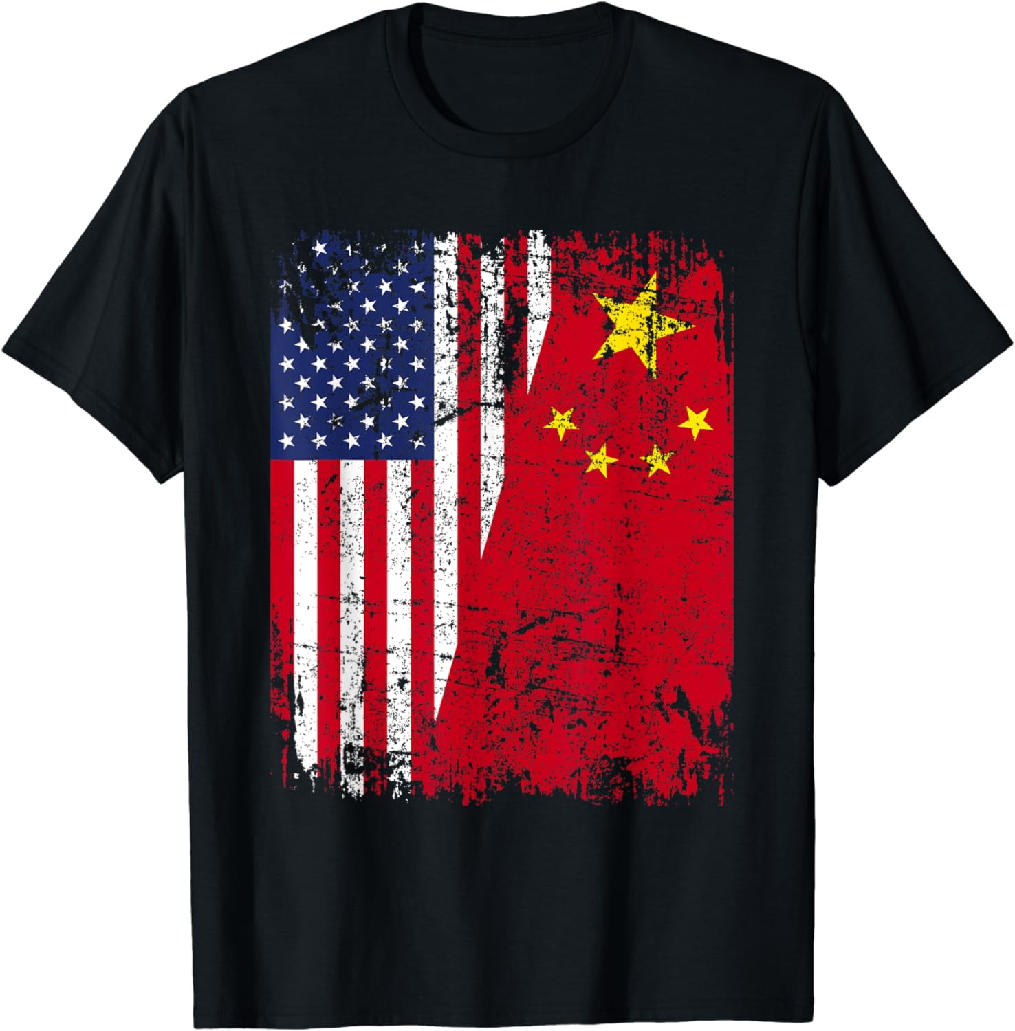 CHINESE American Flag | Men Women Kids | USA CHINA FLAG T-Shirt ...