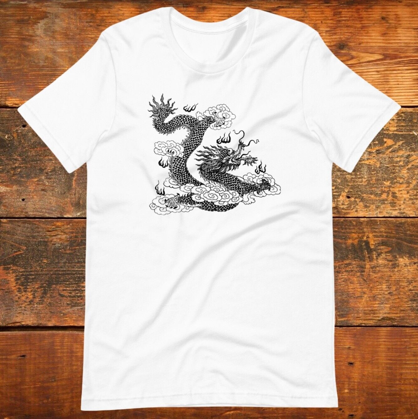 CHINESE DRAGON ART UNISEX T-SHIRT STREETWEAR GRAPHIC ILLUSTRATION NEW ...