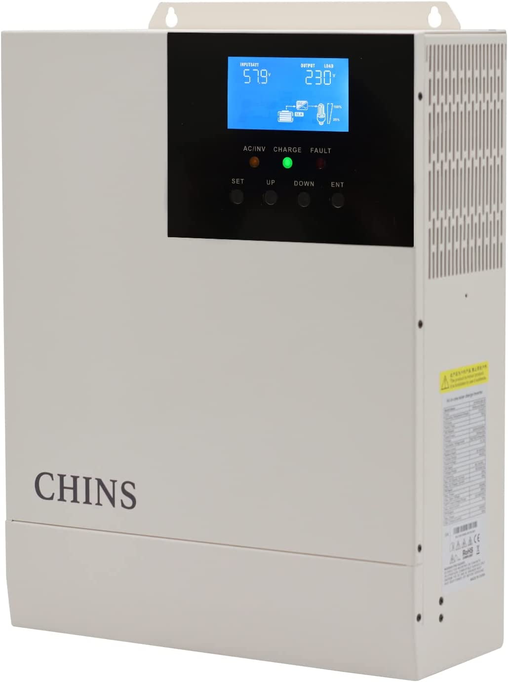 CHINS 48V 5000W Power Home Battery, Pure Sine Inverter with Solar ...