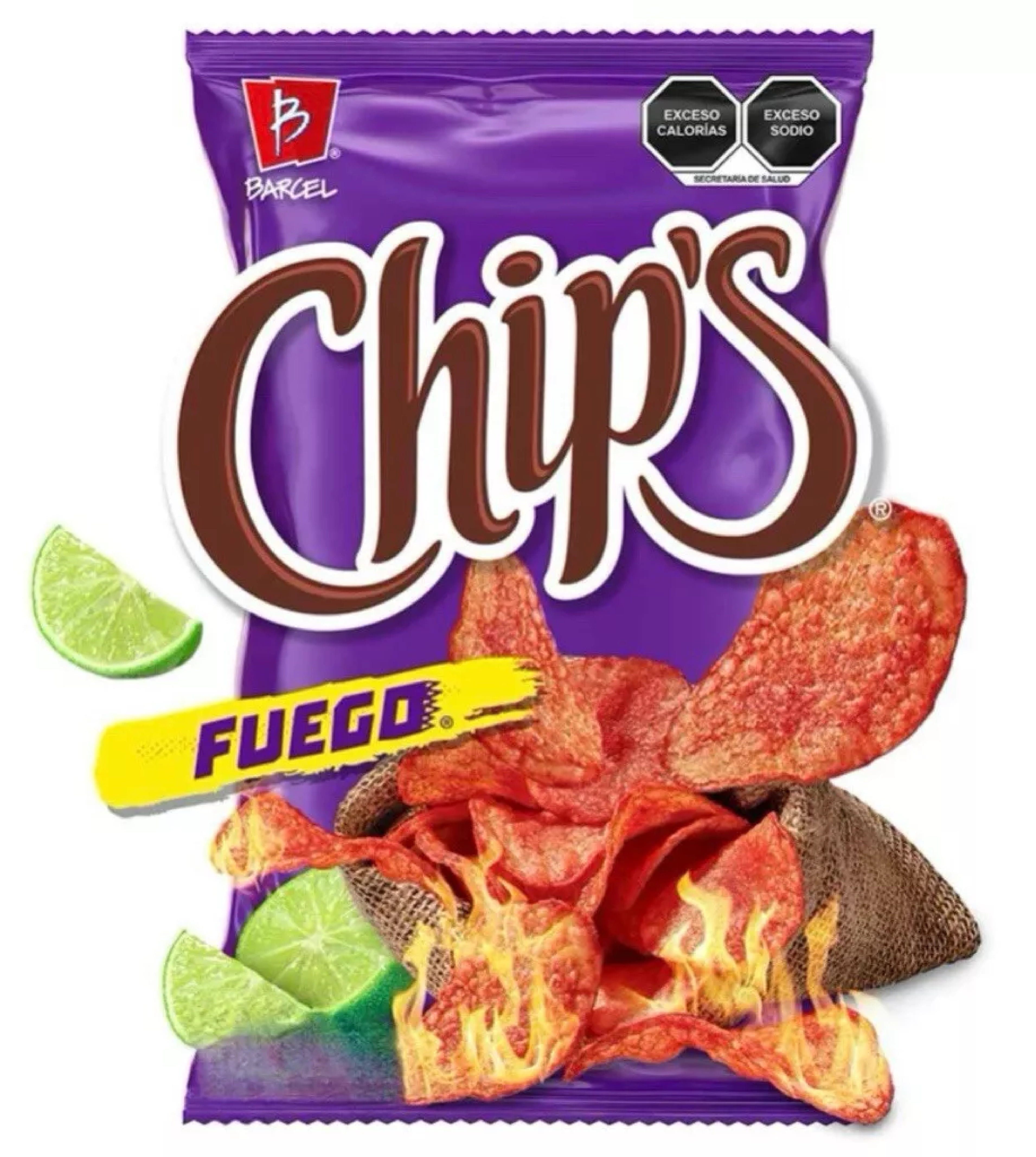 CHIP'S BARCEL PAPAS FRITAS SABOR CHILE Y LIMON - 170 G - Walmart.com