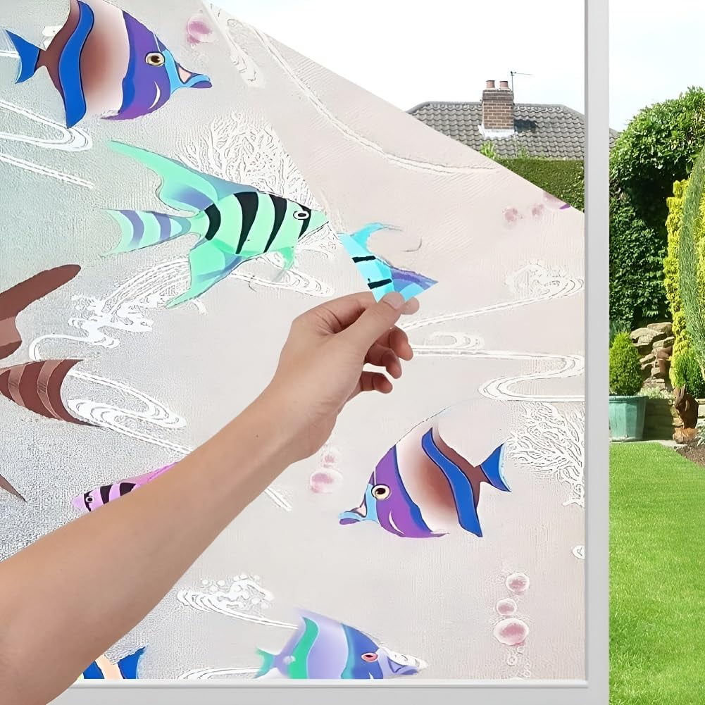 CHIPAK Vinyl Frosted Window Self Adhesive Privacy Glass Film for Window ...