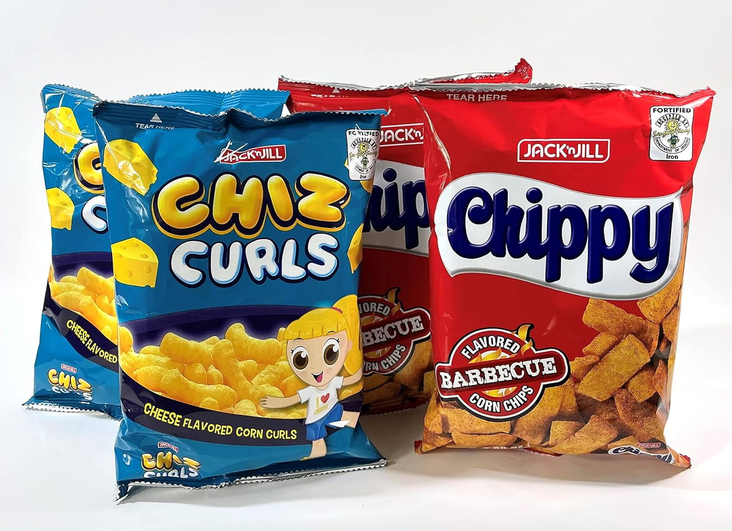 CHIPPY (110g) CHIZ CURLS (55g) - (4-PACK) - Walmart.com