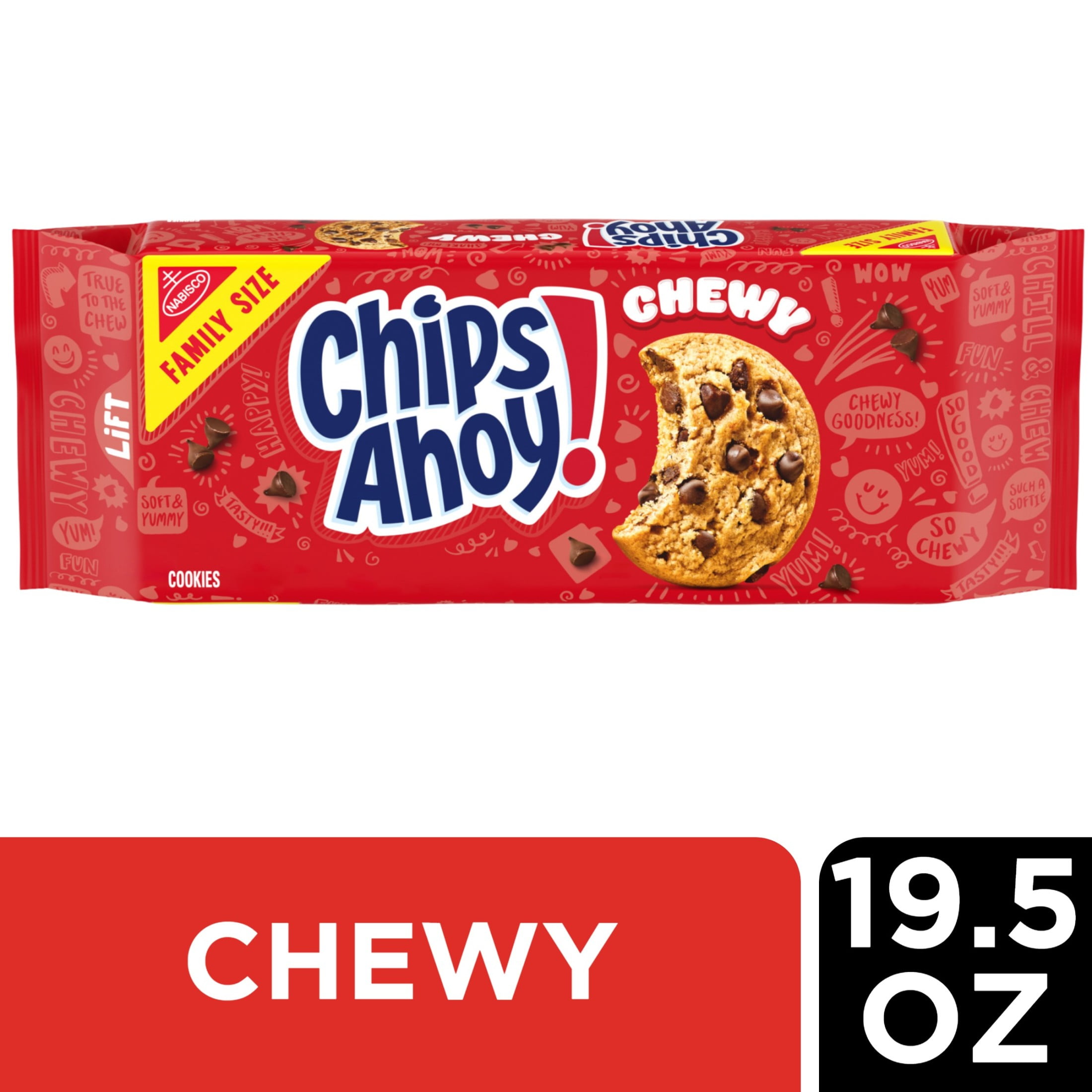 CHIPS AHOY! Chewy Chocolate Chip Cookies, Family Size, 19.5 oz ...