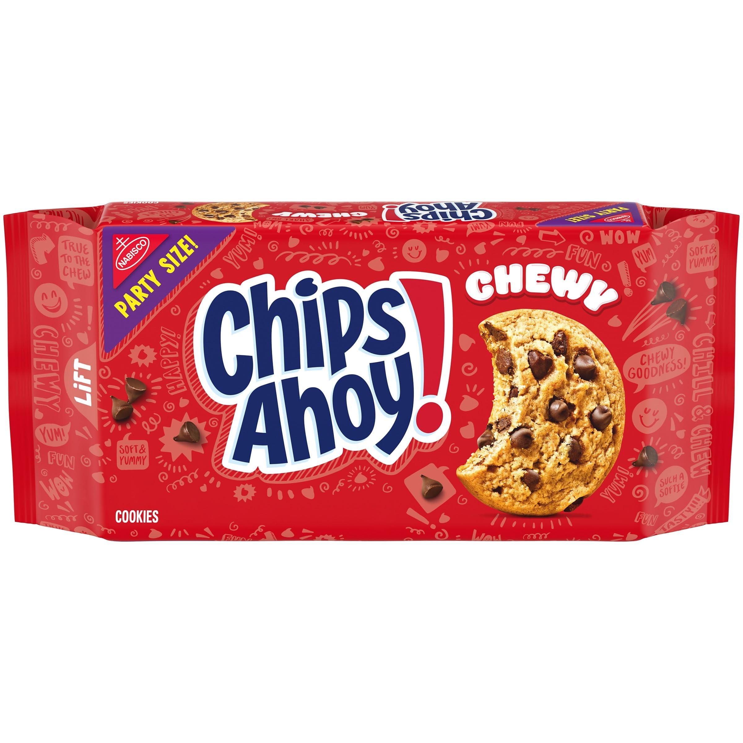CHIPS AHOY! Chewy Chocolate Chip Cookies, BSL1 Party Size, 26 oz ...