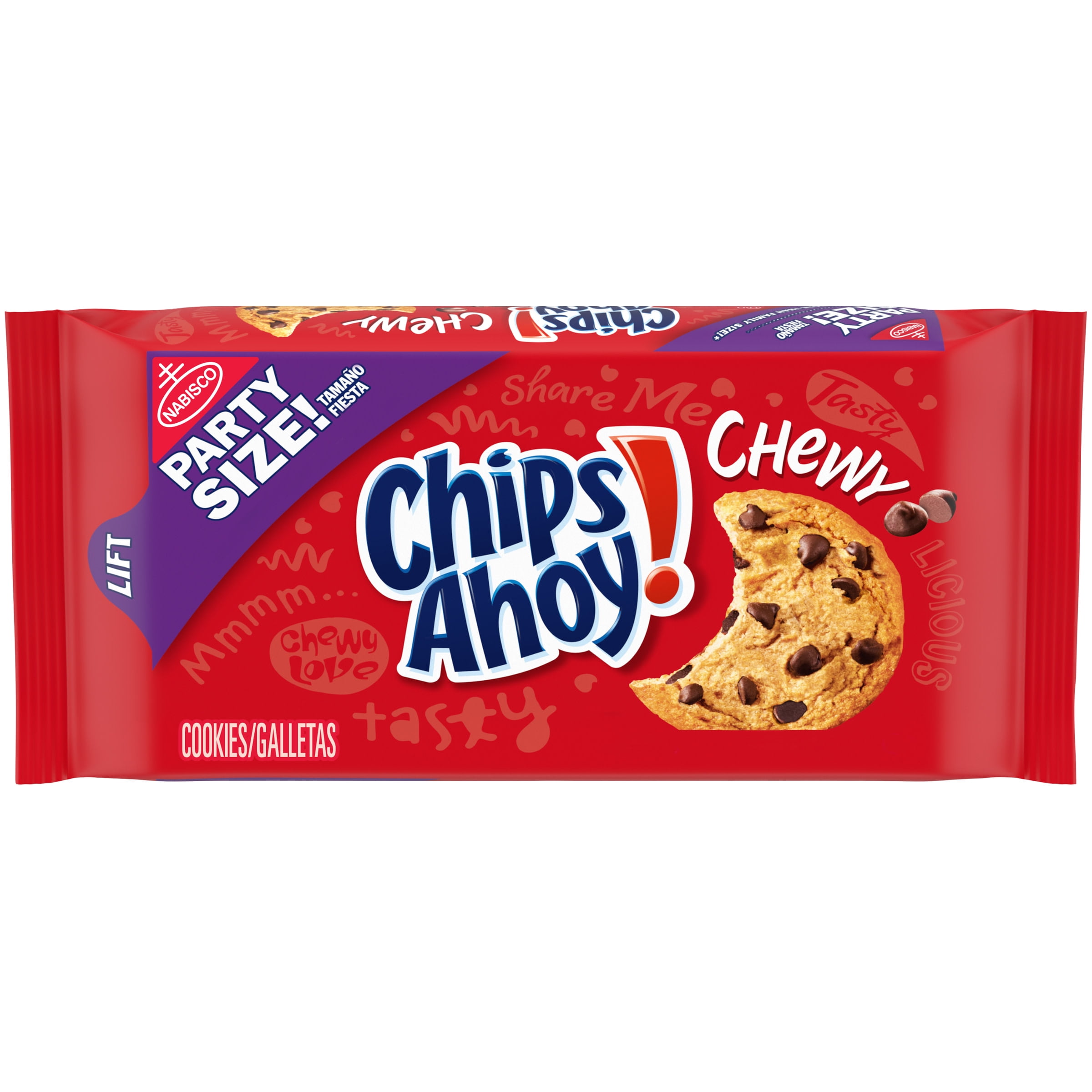 CHIPS AHOY! Chewy Chocolate Chip Cookies, Party Size, 26 oz - Walmart.com